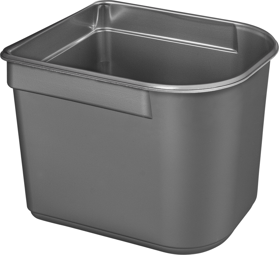 Bac à glace demi-vitrine 2,5 litres aspect inox | Serup